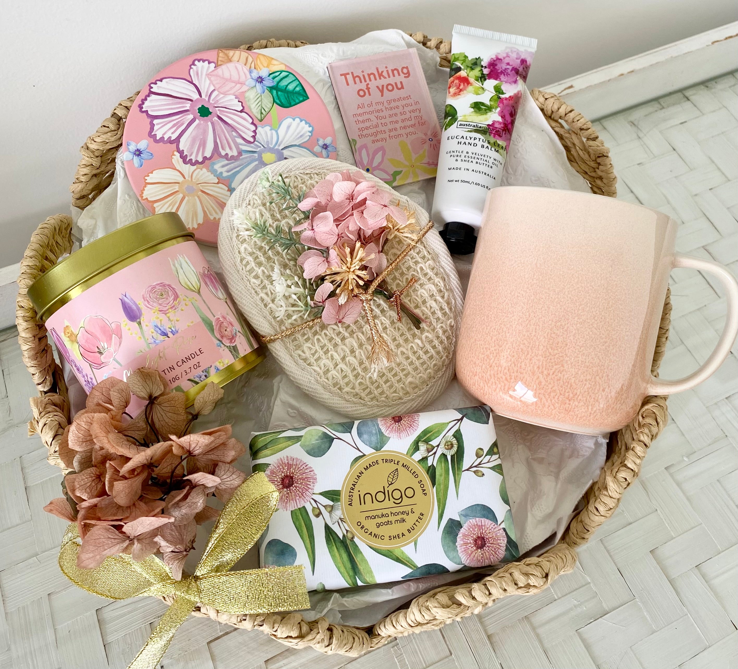 Celebrate Any Occasion Pretty Pamper Hamper Basket Large – Senses Gift ...
