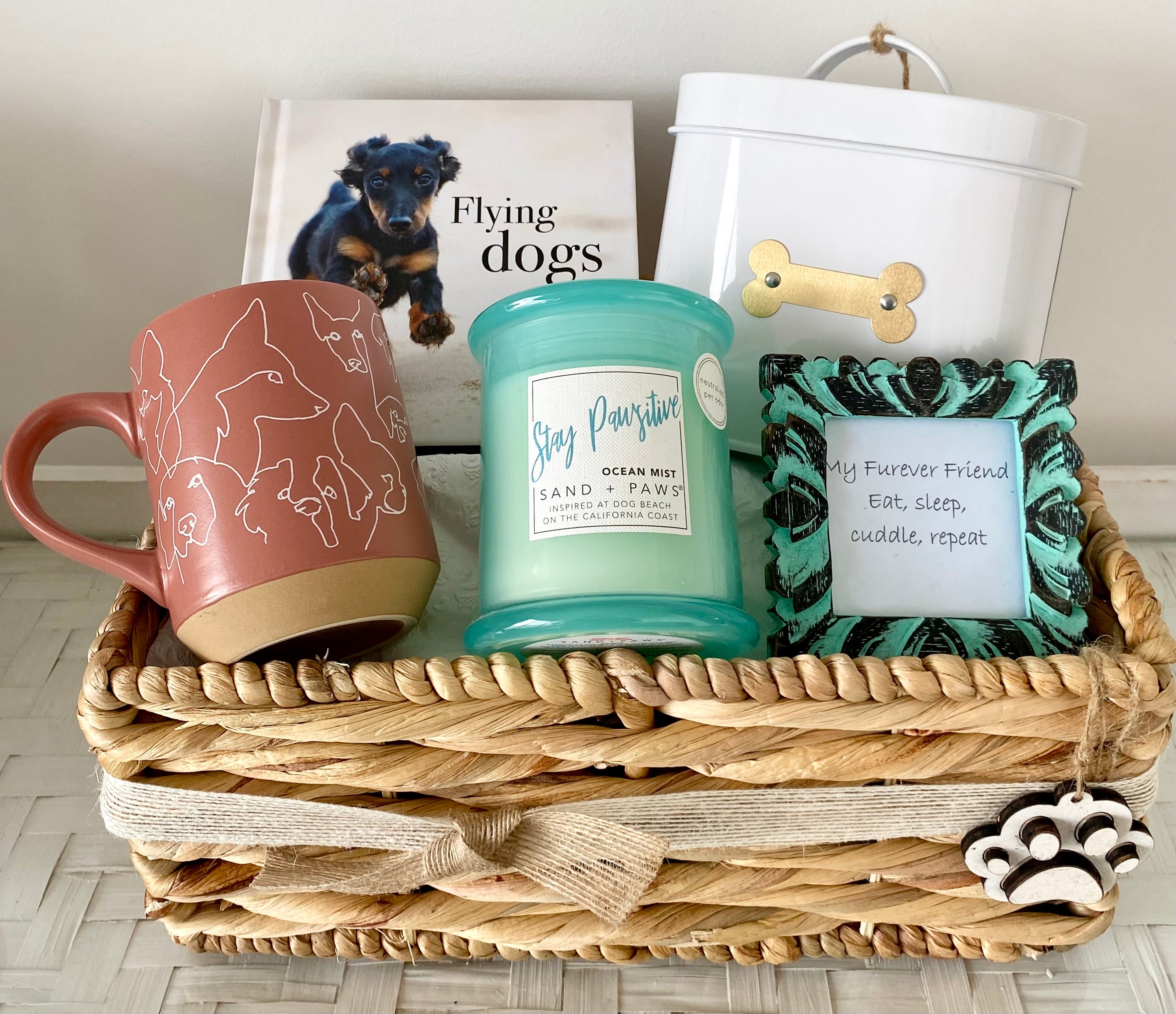 My Furever Friend New Puppy Dog Gift Basket Hamper Welcome Home Large ...